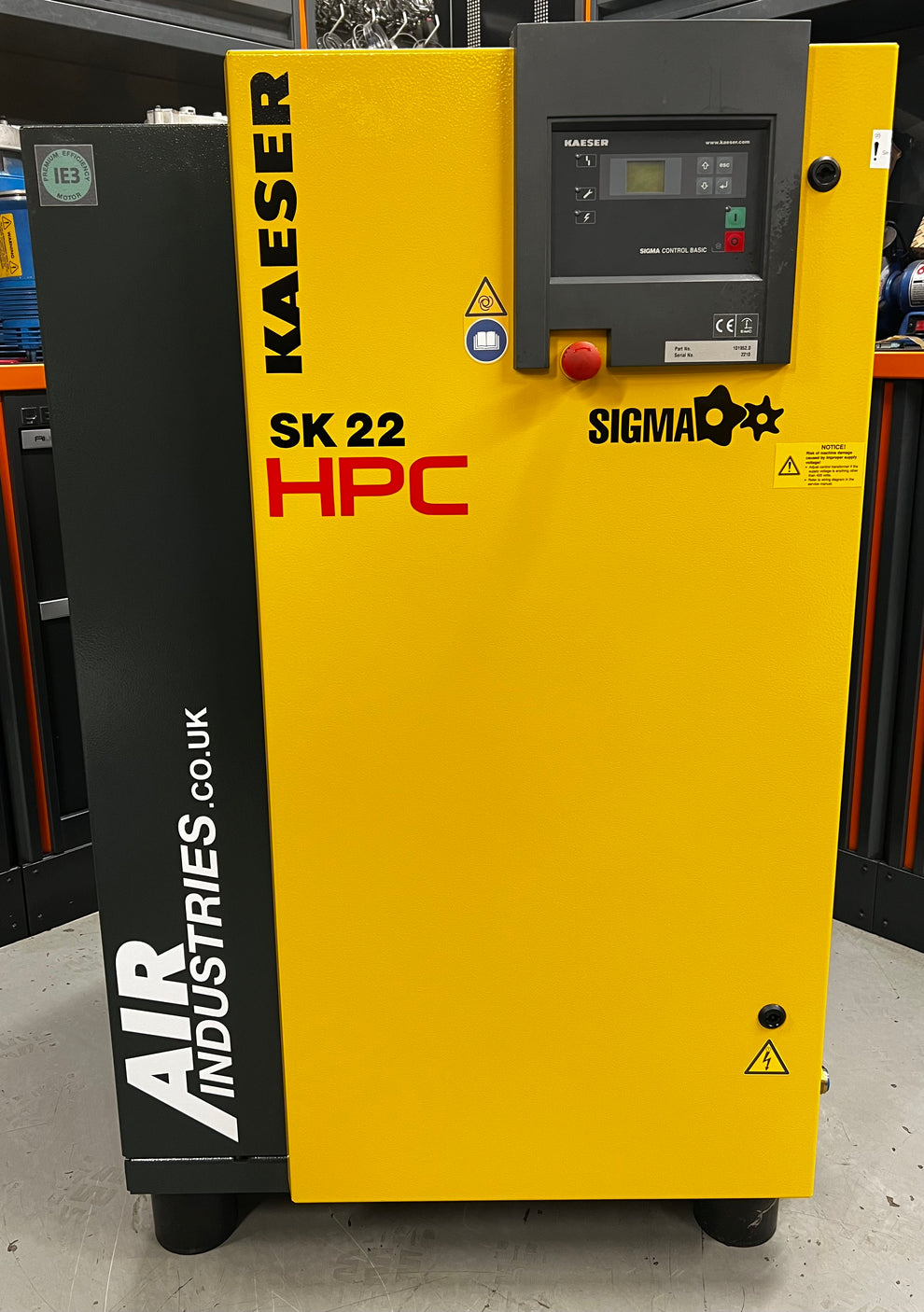 HPC / Kaeser SK22 Rotary Screw Compressor (11Kw, 15HP, 70CFM, 8Bar ...