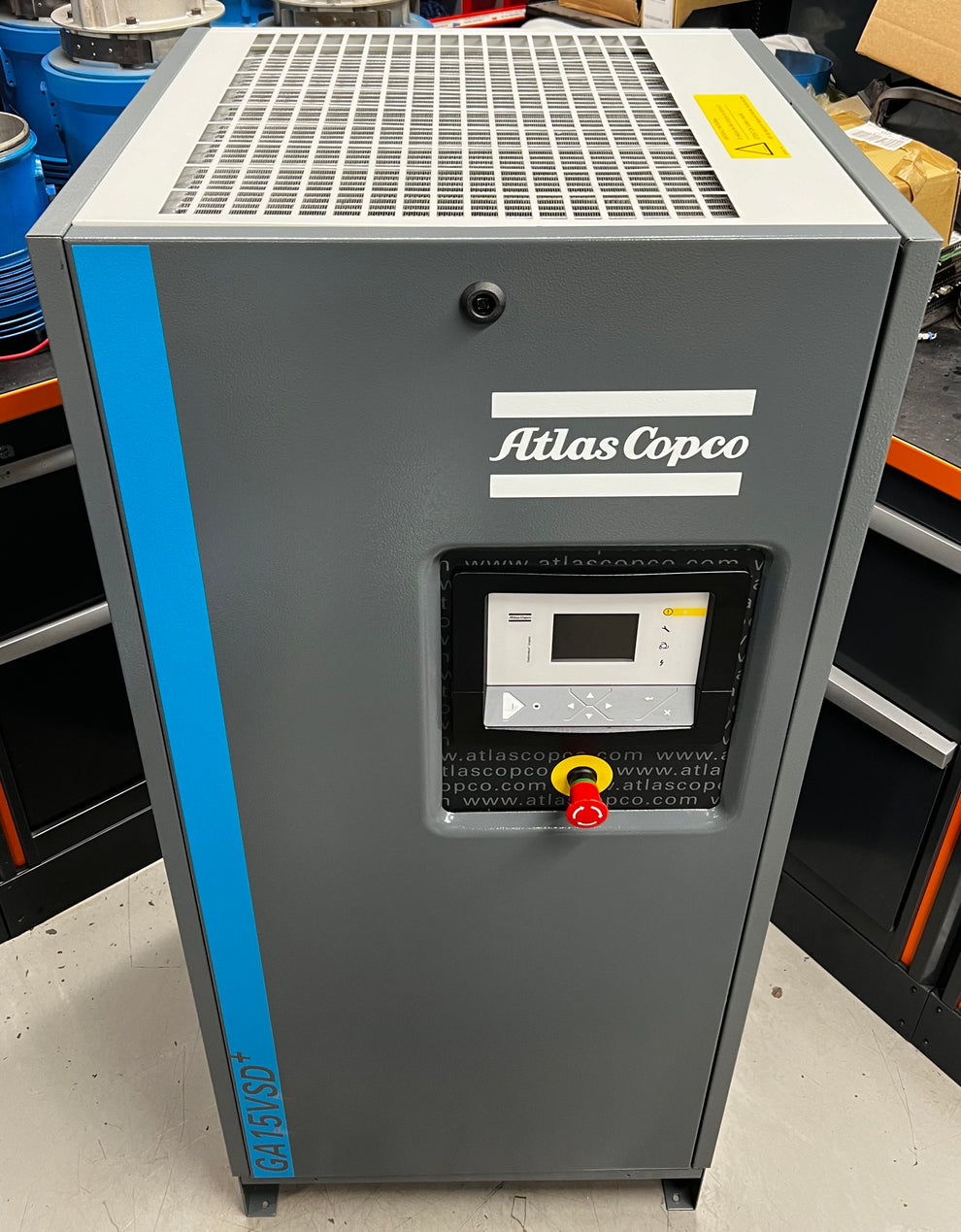 Atlas Copco GA15VSD+ Variable Speed Drive Rotary Screw Compressor (88 ...