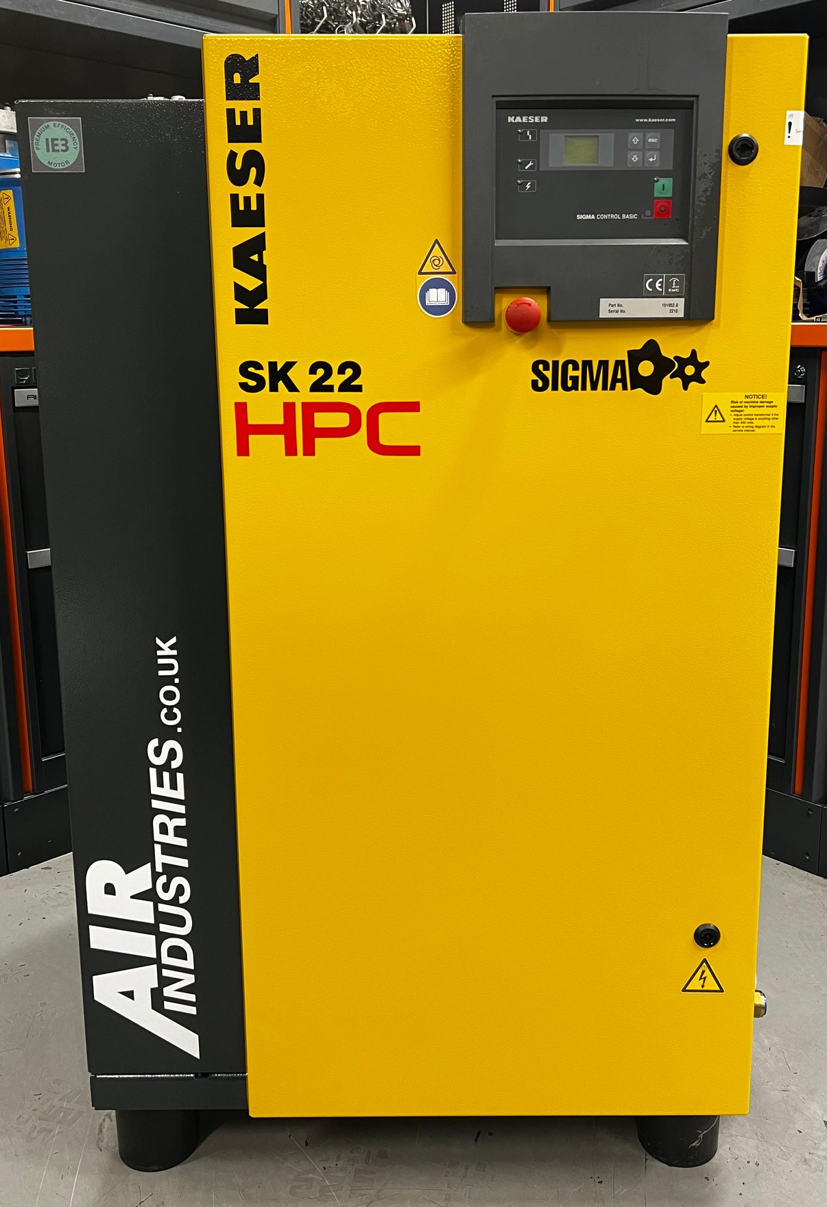 HPC / Kaeser SK22 Rotary Screw Compressor (11Kw, 15HP, 70CFM, 8Bar ...