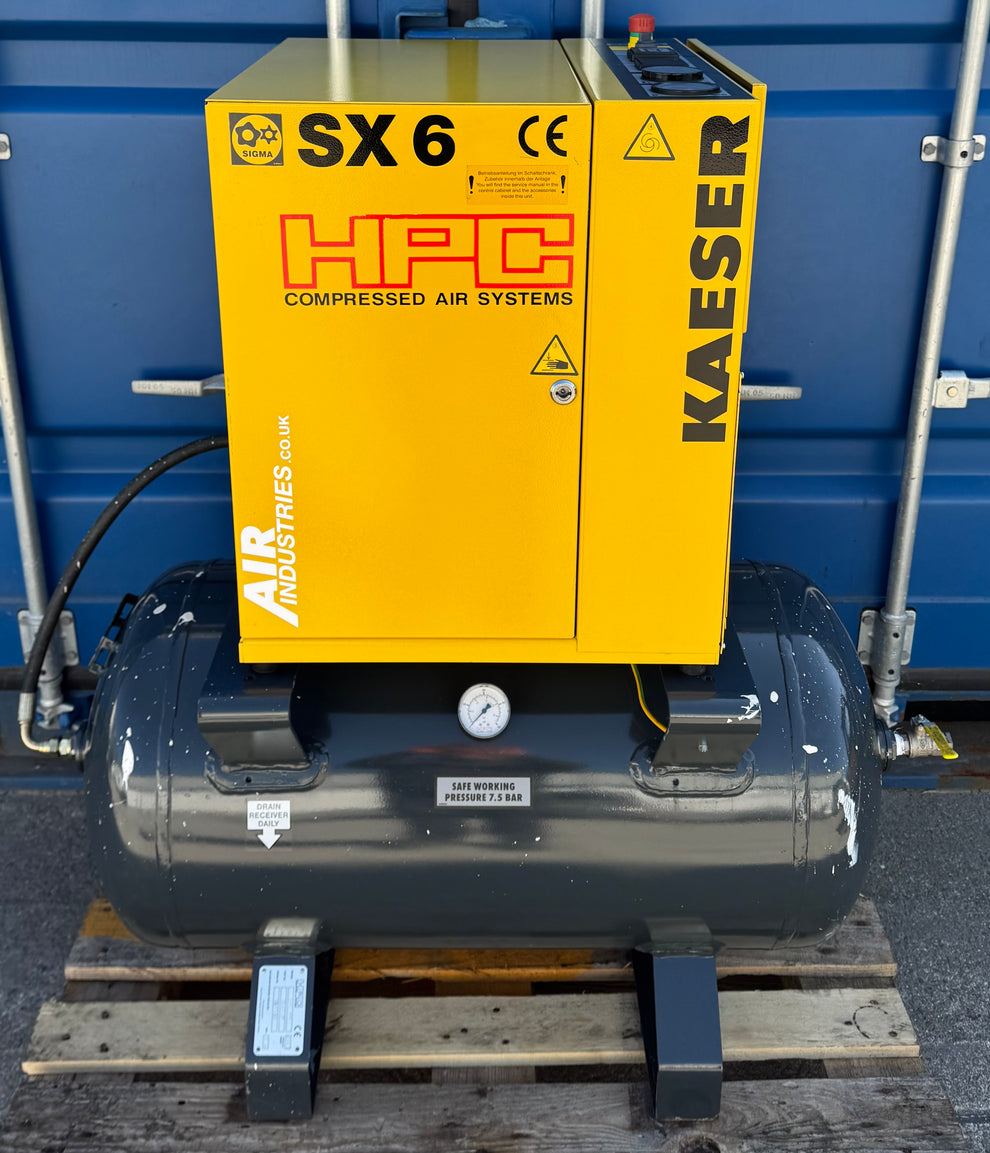 HPC / Kaeser SX6 Receiver Mounted Rotary Screw Compressor (4.0kW, 5.5H ...