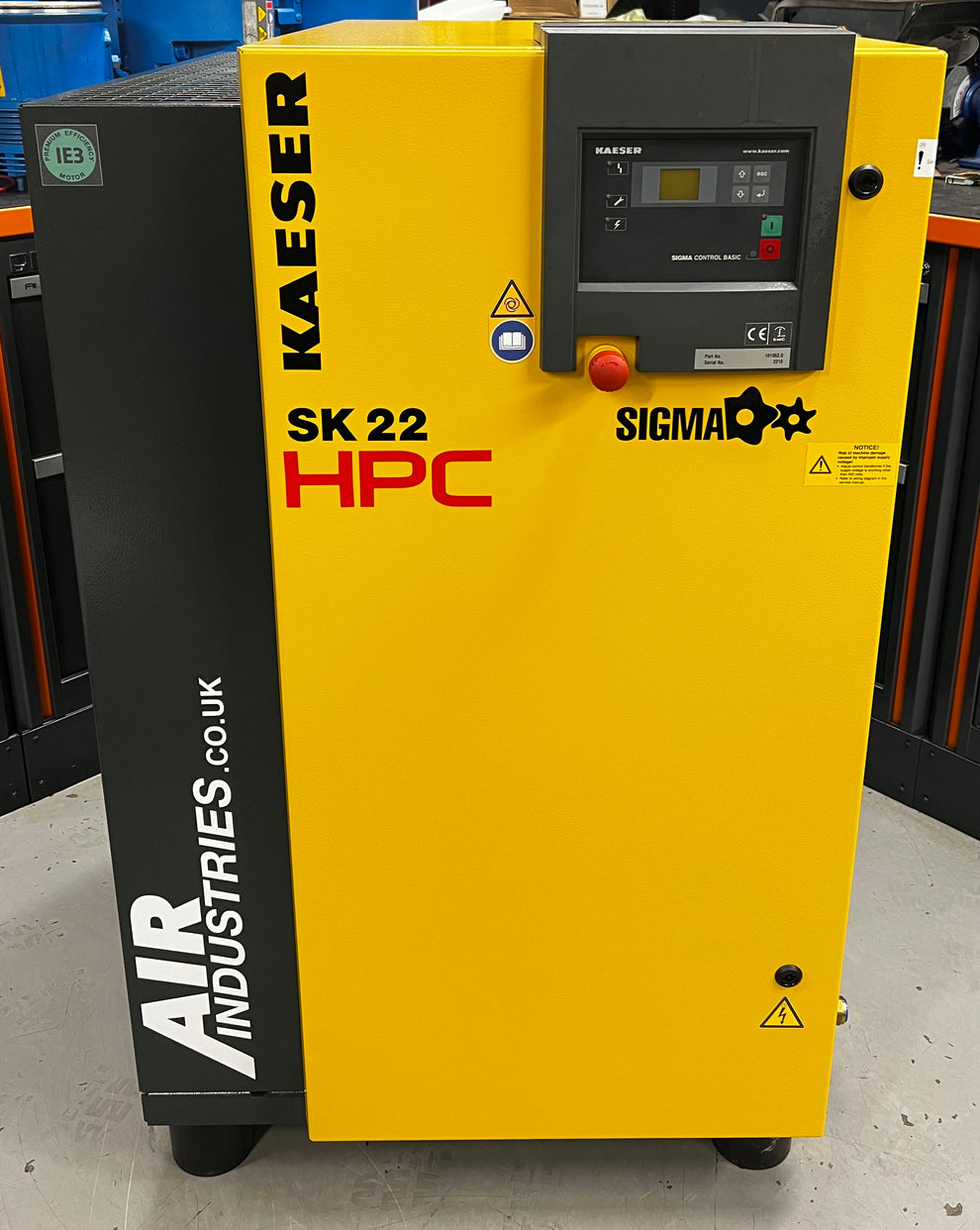 HPC / Kaeser SK22 Rotary Screw Compressor (11Kw, 15HP, 70CFM, 8Bar ...