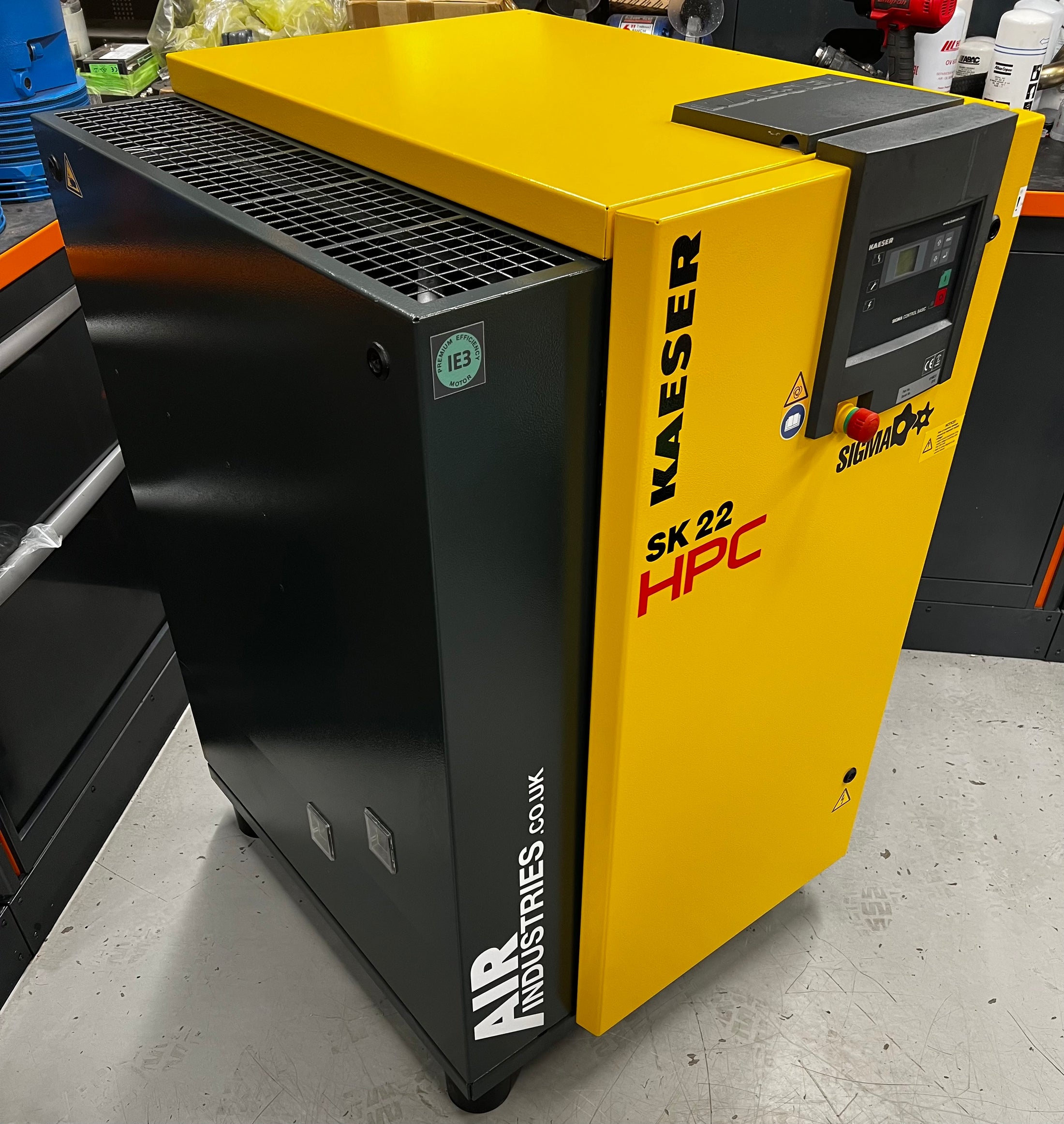 HPC / Kaeser SK22 Rotary Screw Compressor (11Kw, 15HP, 70CFM, 8Bar ...