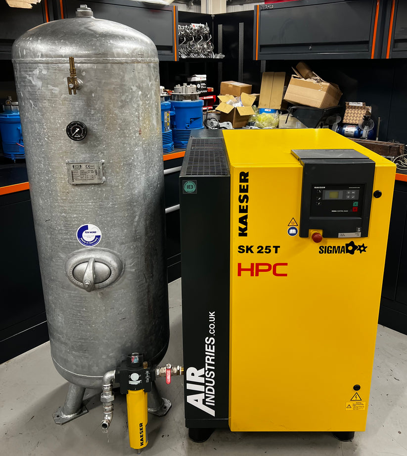Kaeser / HPC SK25T Rotary Screw Compressor Package + Dryer + Receiver ...