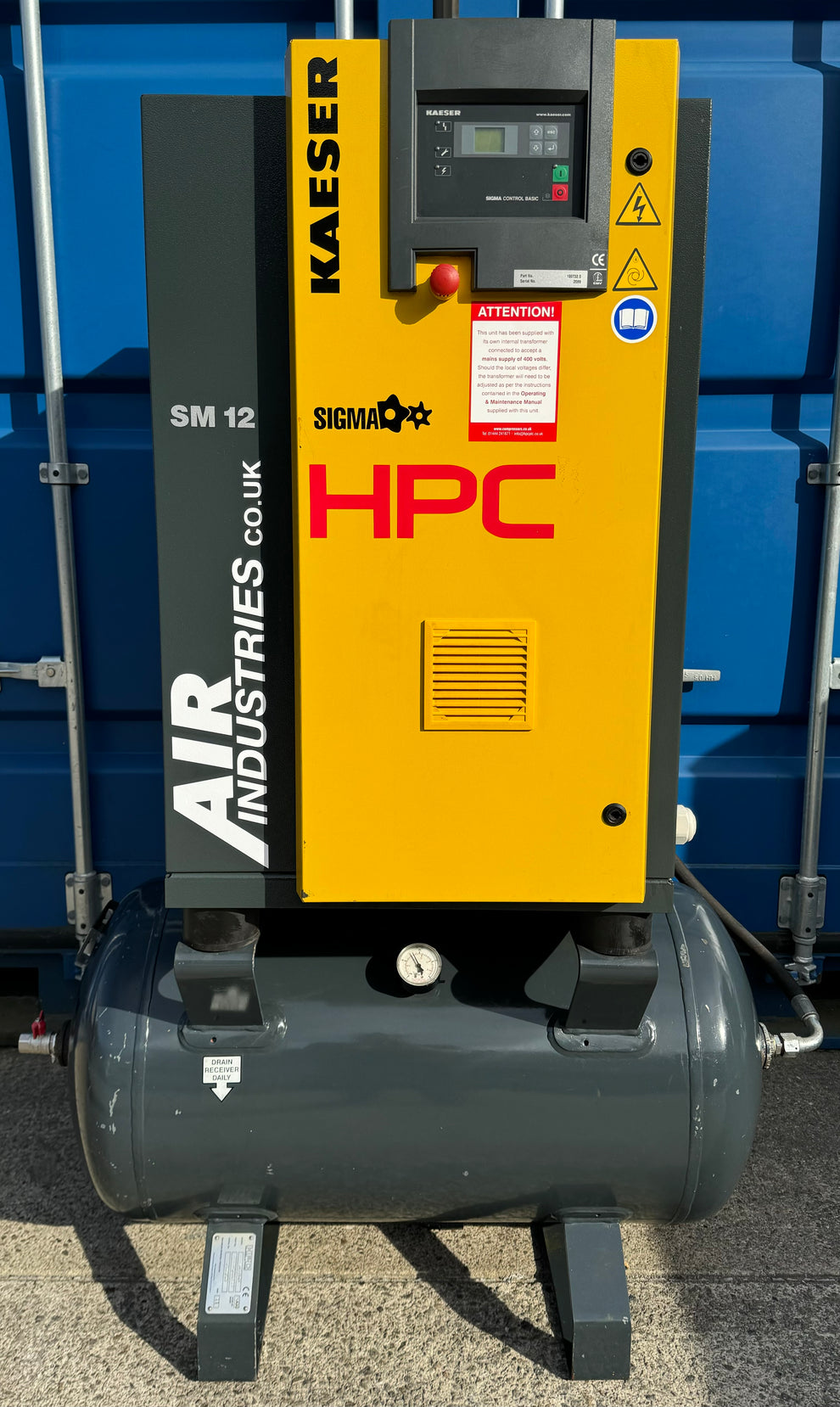 Kaeser / HPC SM12 Receiver Mounted Rotary Screw Compressor (36CFM ...