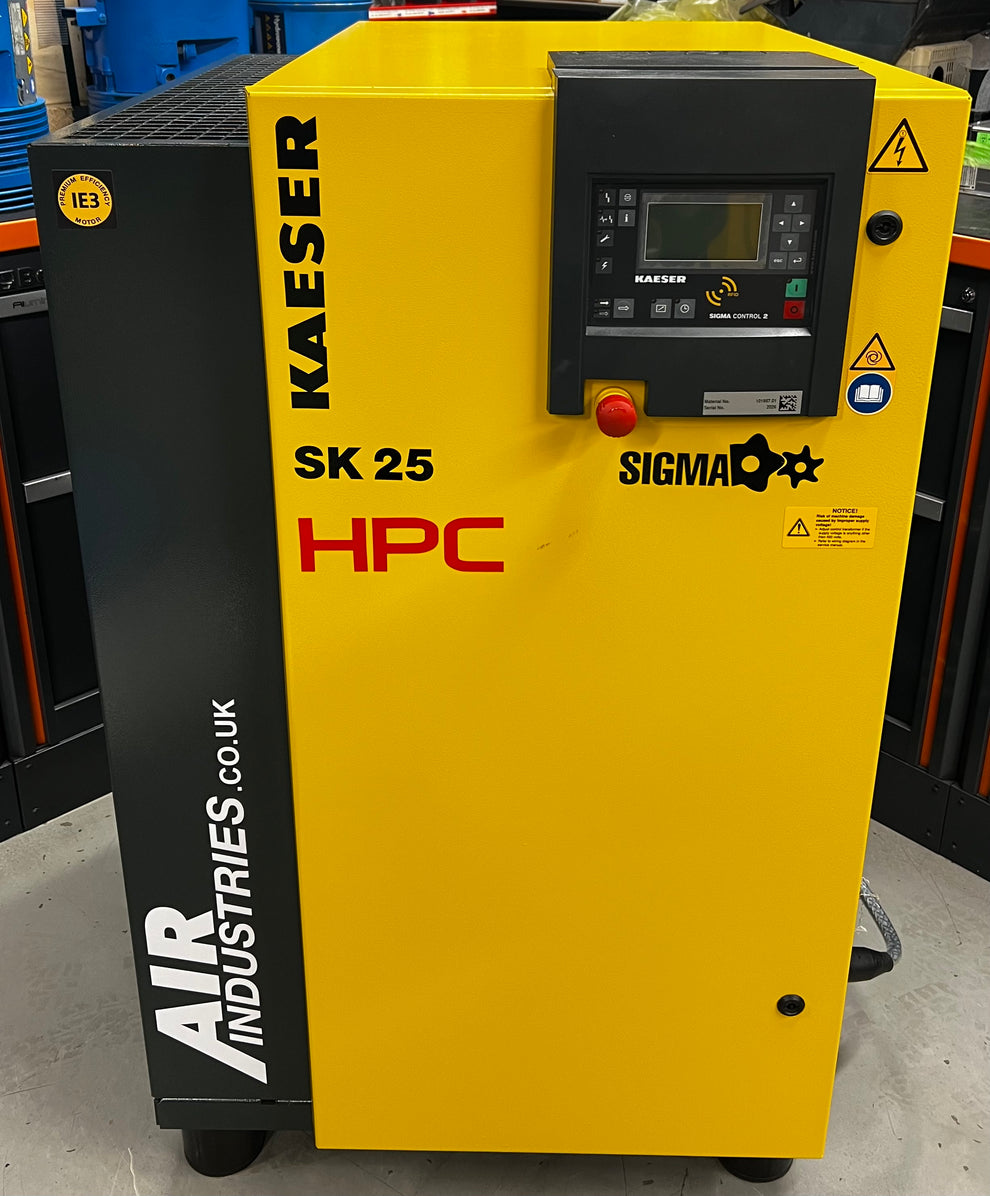 HPC / Kaeser SK25 Rotary Screw Compressor (15Kw, 20HP, 88.28CFM, 8Bar ...