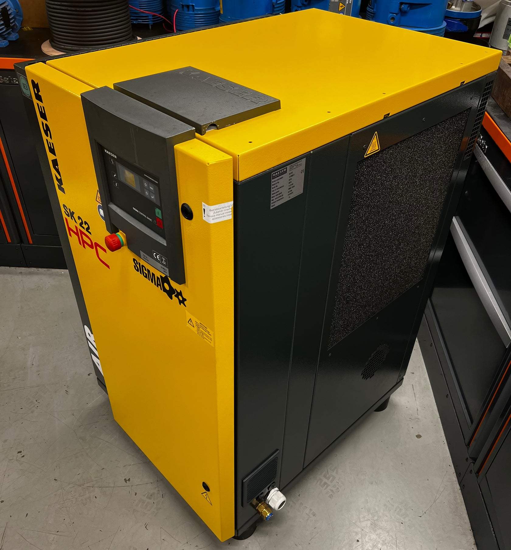 HPC / Kaeser SK22 Rotary Screw Compressor (11Kw, 15HP, 70CFM, 8Bar ...