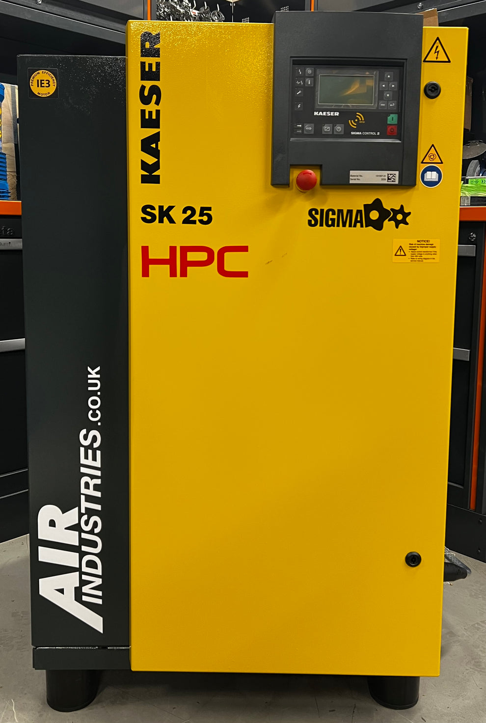 HPC / Kaeser SK25 Rotary Screw Compressor (15Kw, 20HP, 88.28CFM, 8Bar ...