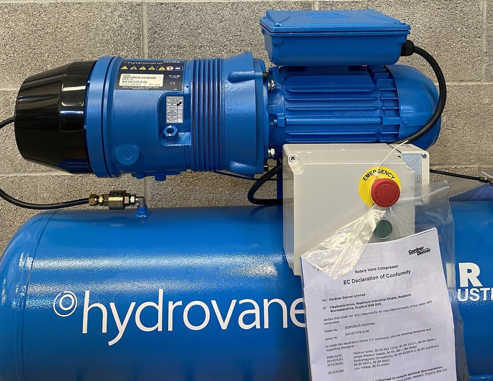 Hydrovane HV02 Receiver Mounted Rotary Vane Compressor (230v Single Ph ...