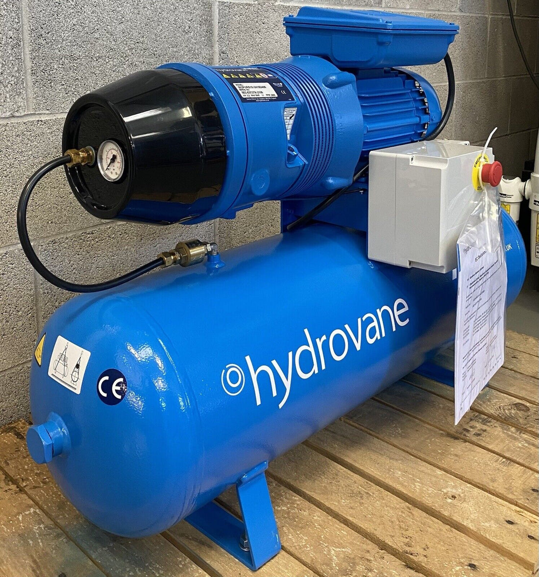 Hydrovane HV02 Receiver Mounted Rotary Vane Compressor (230v Single Ph ...